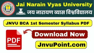JNVU BCA 1st Semester Syllabus 2025 PDF Download- जेएनवीयू बीसीए फ़र्स्ट सेमेस्टर सिलेबस पीडीऍफ़ ...